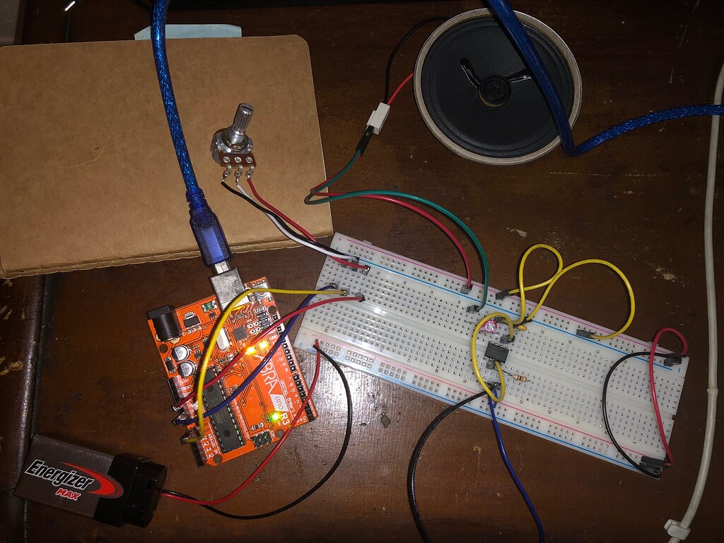 Circuit help :( Resistance, Potentiometer, Speaker and Arduino ...