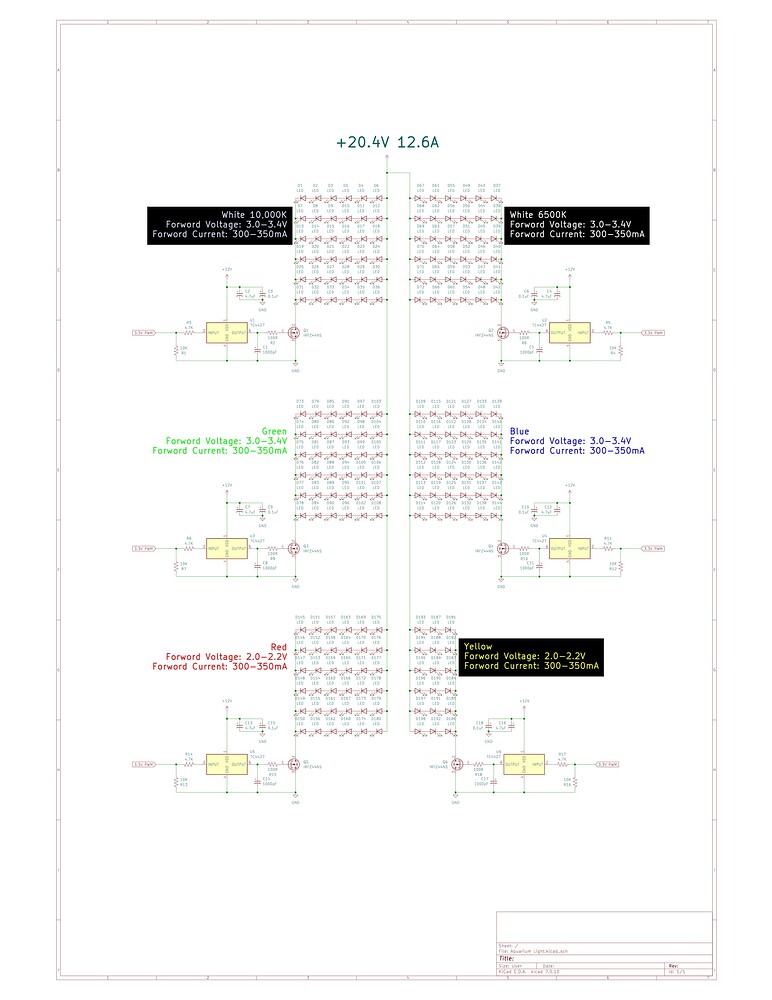 Can I power LEDs of different forward voltages connected in parallel with a single constant ...