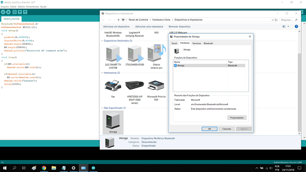 Bluetooth Hc 05 Wont Open Serial Port Networking Protocols And Devices Arduino Forum