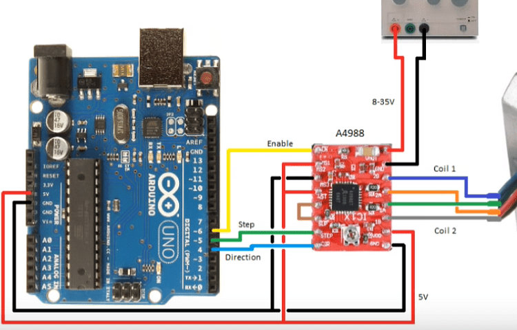 A4988 drives Nema 17 fine but not CD ROM Stepper - Motors, Mechanics ...