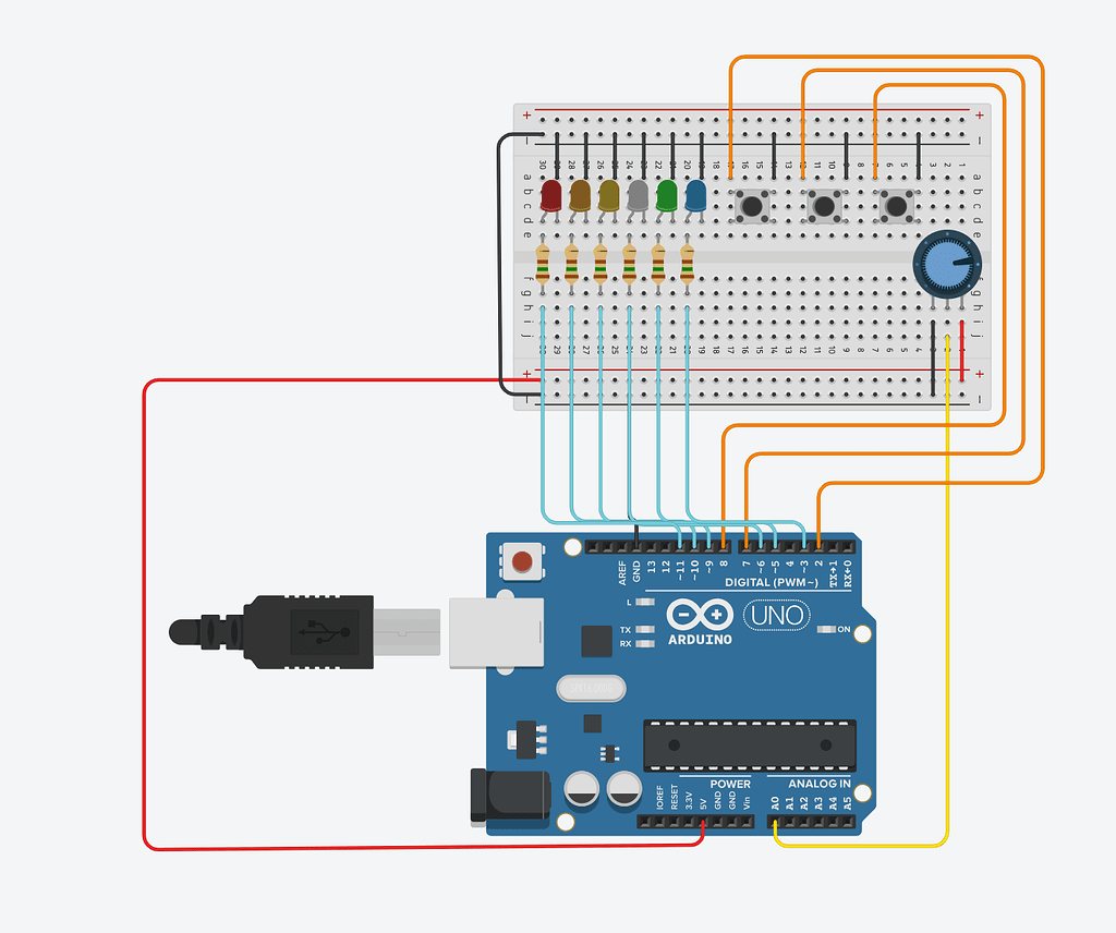 LED Control System Using Arduino: Potentiometer and Push Buttons - Programming - Arduino Forum