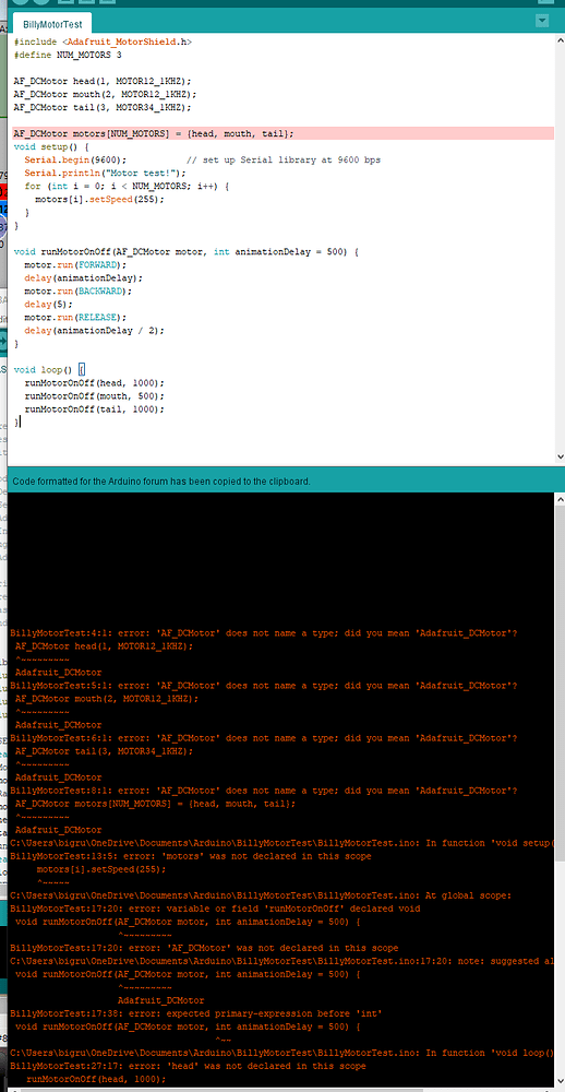 Very easy code question - code embedded - Programming - Arduino Forum