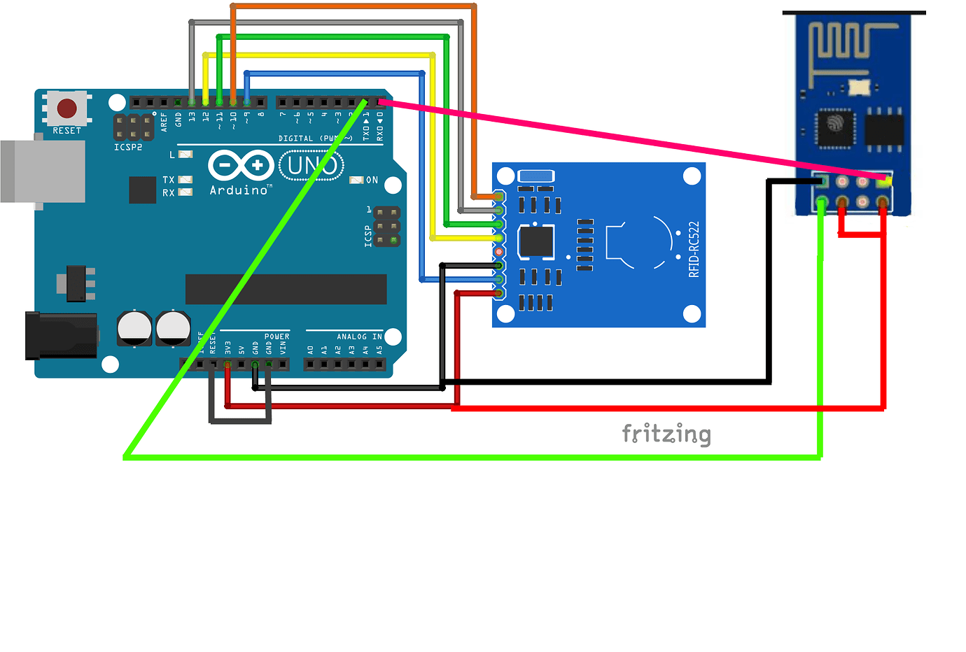 ESP8266 and RC522 can't work together - Programming - Arduino Forum