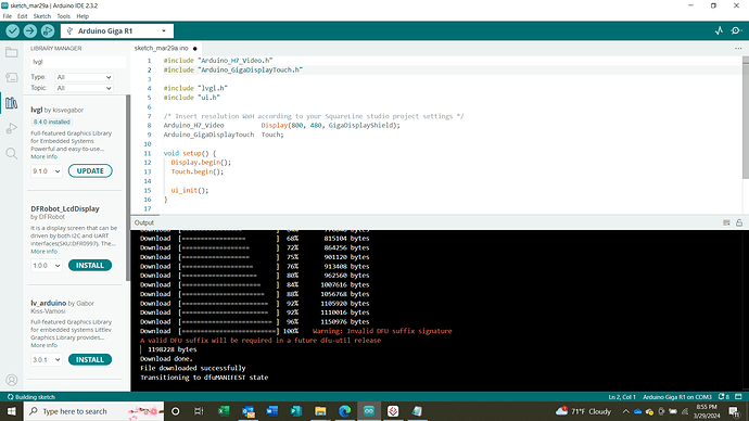 Squareline Studio & Giga Display - GIGA Display Shield - Arduino Forum