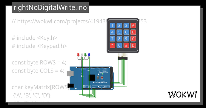 How to control 4 LEDs without using too much digital write with Keypad - General Guidance ...