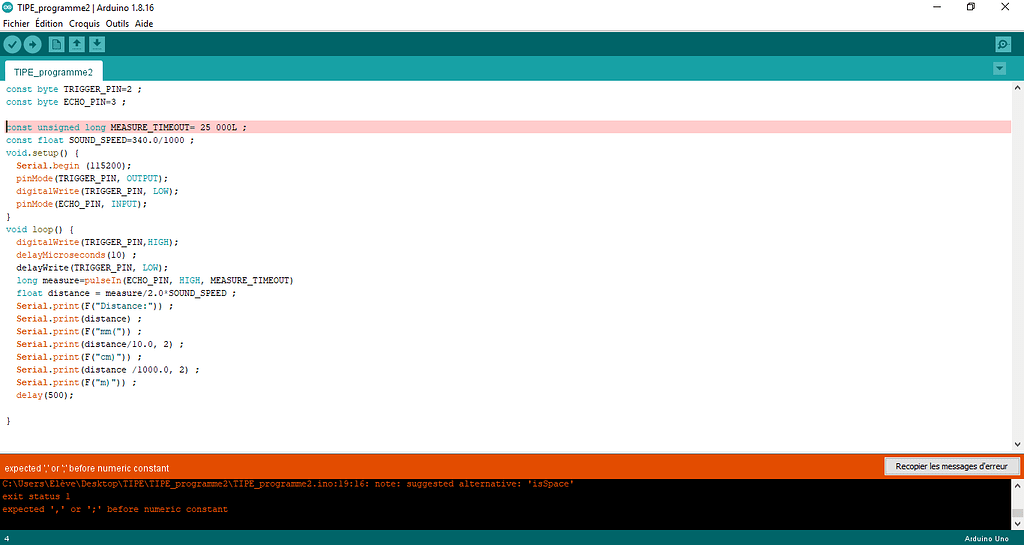 Aide concernant un projet - Français - Arduino Forum