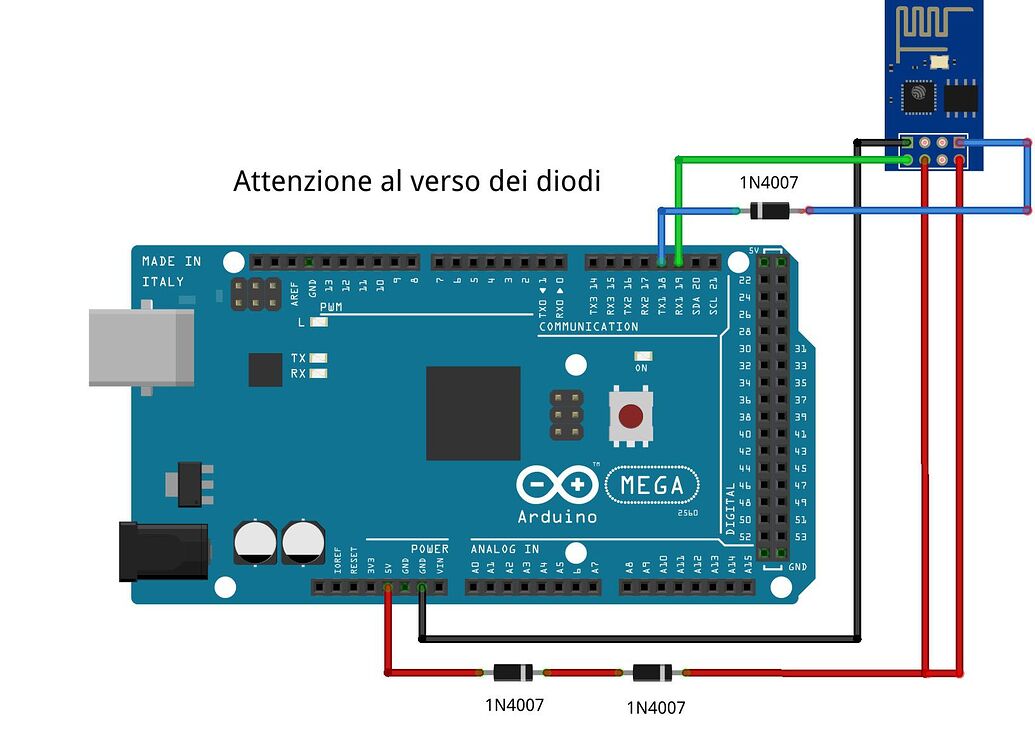 montaggio e software ESP8266 - Generale - Arduino Forum