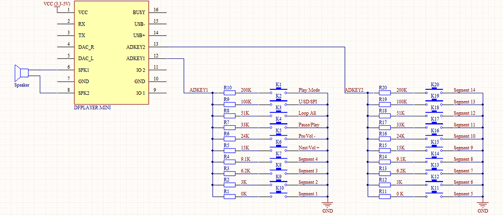 DFPlayer on AD KEY mode - Audio - Arduino Forum