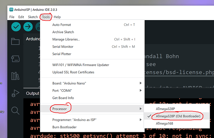Nano installation error - Uploading - Arduino Forum