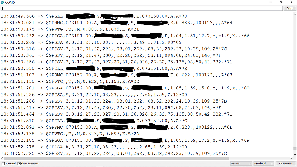 Serial communication; lost data; GPS & Nano; serial.Event ...