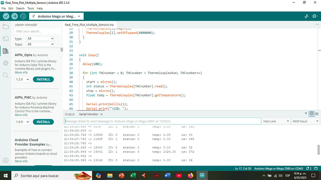 Problema con lectura de dos sensores max6675 - Español - Arduino Forum
