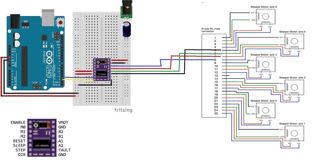 DRV8825 doesn't work with arduino uno and NEMA11 - Motors, Mechanics ...