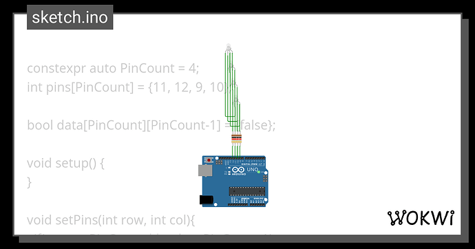 Charlieplexing led cube - LEDs and Multiplexing - Arduino Forum