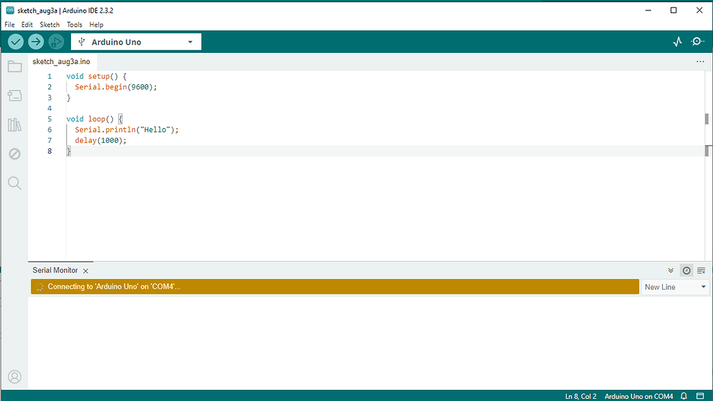 My Arduino doesn't connect to Serial Monitor but does to hterm - IDE 2.x - Arduino Forum