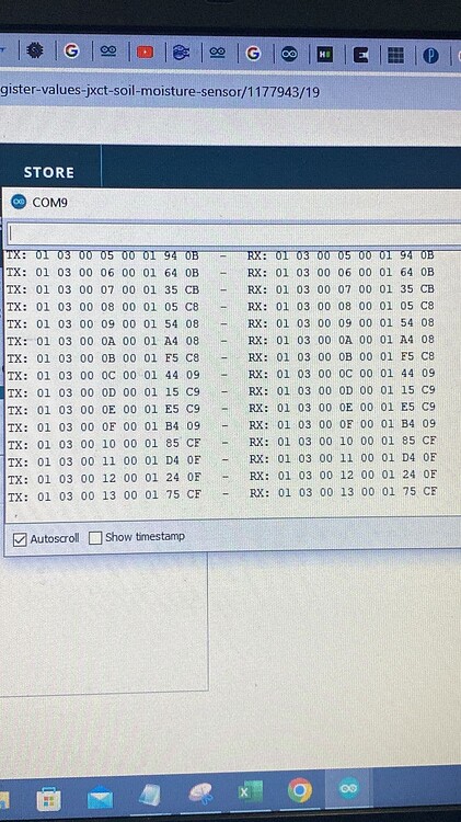 How to see 7 in 1 soil sensor register values (JXCT Soil Moisture Sensor) - Sensors - Arduino Forum