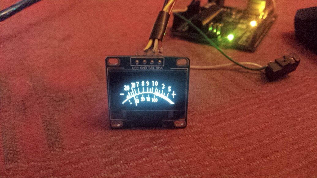 Analog VU Meter - I2C OLED SH1106 - OLEDMeter Animation - Showcase - Arduino Forum