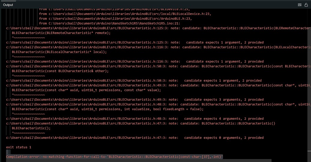 Help with calling the BLE Characteristic object - Nano 33 BLE - Arduino Forum