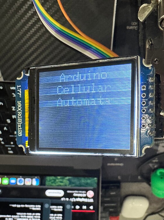 NodeMCU V3, ST7735 1.77 Display shows artefacts - Displays - Arduino Forum