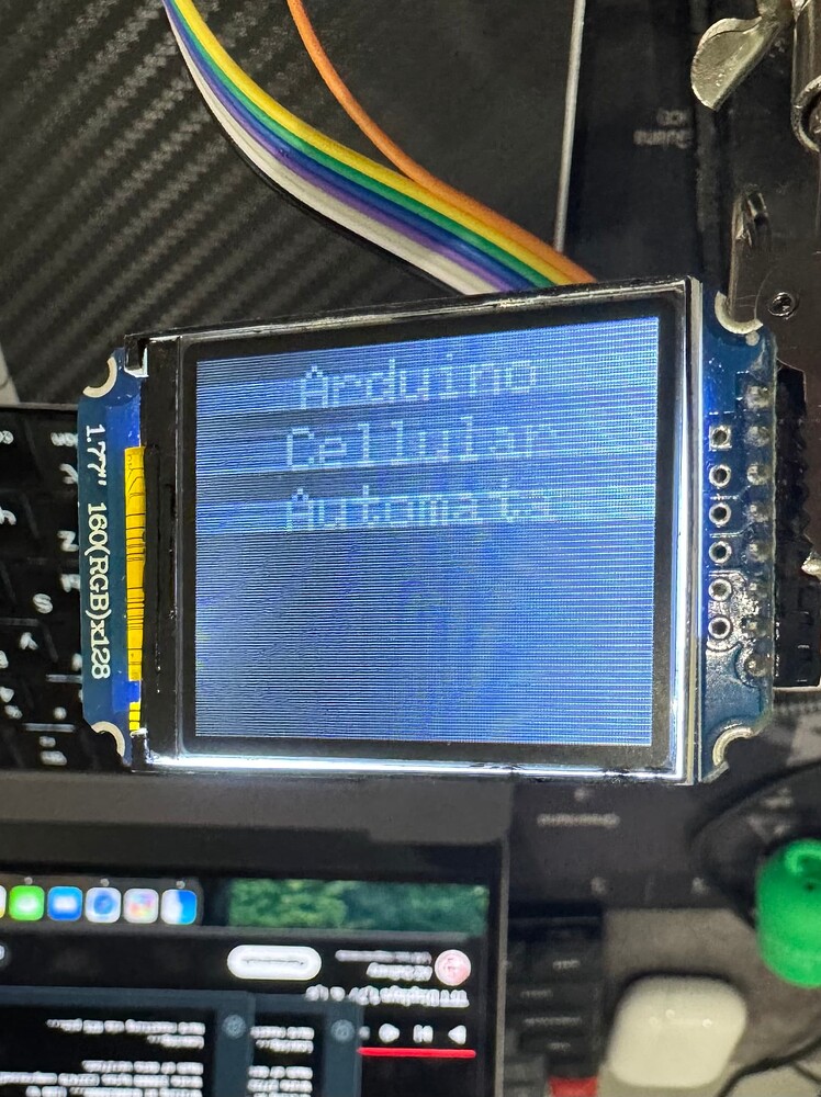 NodeMCU V3, ST7735 1.77 Display shows artefacts - Displays - Arduino Forum