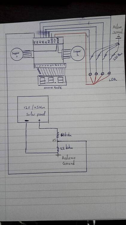Problem in analog inputs with solar tracking and voltmeter project - General Guidance - Arduino ...