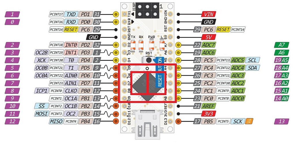 Single 7 Segment LED display on top of a Nano : An Elegant Solution ...