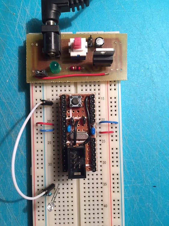 Standalone Perfboard Arduino Setup Microcontrollers Arduino Forum