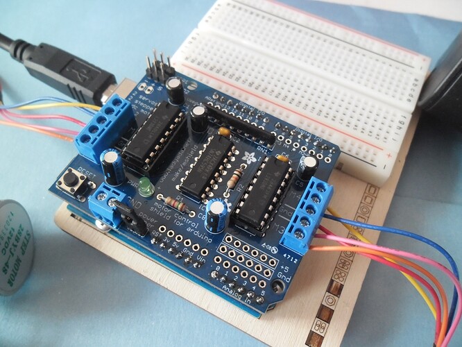 setup with two stepper motors 28BYJ48 12 V - Motors, Mechanics, Power ...