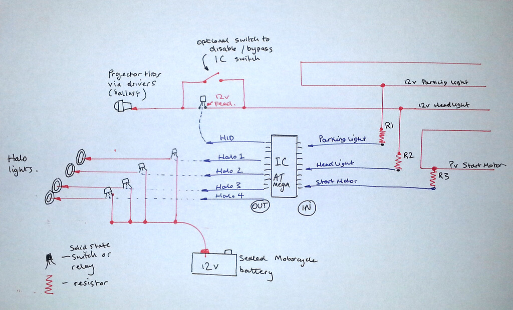 Motorcycle light-show mod - Motors, Mechanics, Power and CNC - Arduino ...