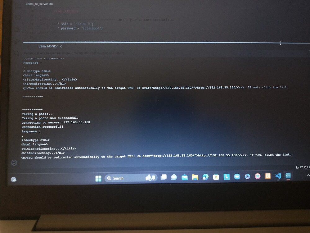 Esp32 camera not connecting to my server - Programming - Arduino Forum