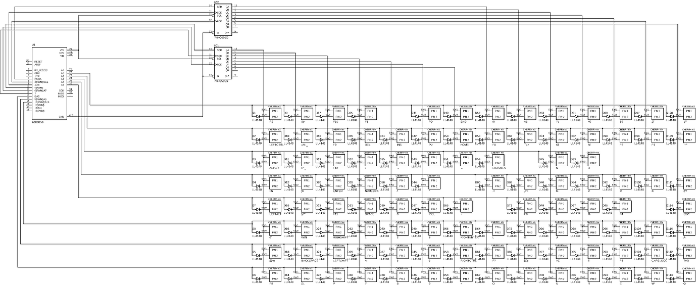 Computer keyboard (100 keys) - General Guidance - Arduino Forum