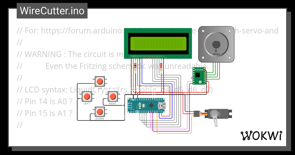 Automatic wire cutter with servo and stepper motor - Programming ...