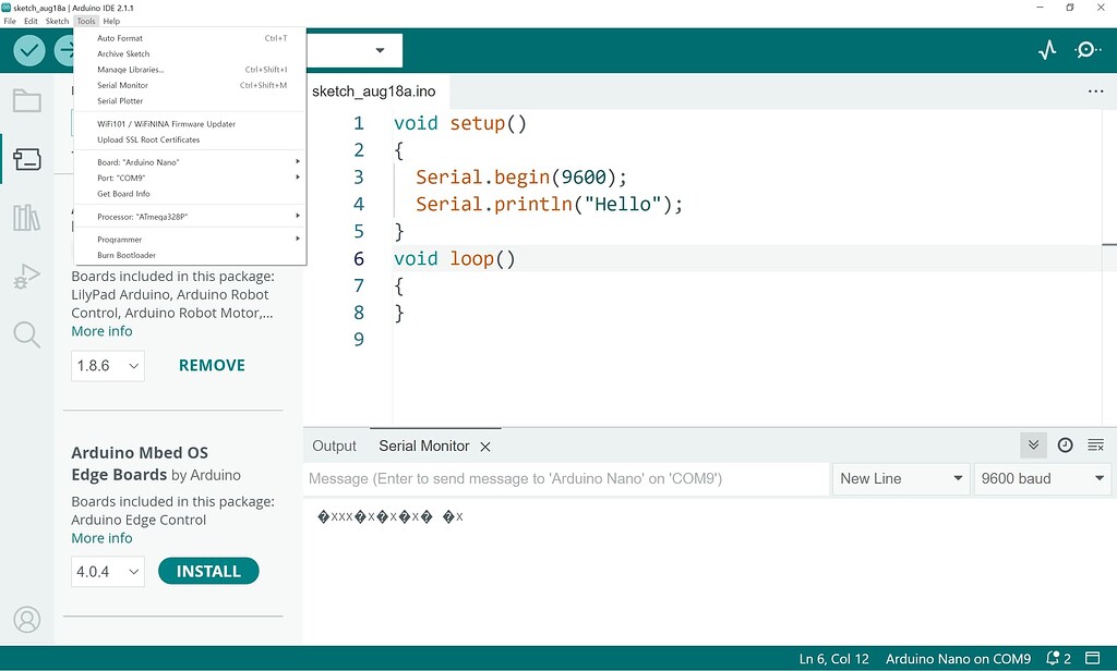Problem with Serial - Classic Nano - Arduino Forum