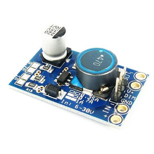 3W Dimmable LED Driver DC 7-30V 700mA - LEDs and Multiplexing - Arduino ...