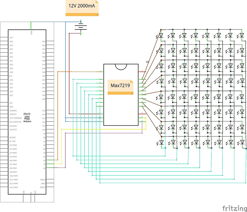 LED betreiben 64 stk mit Max7219 und Mega 2560 - Deutsch - Arduino Forum