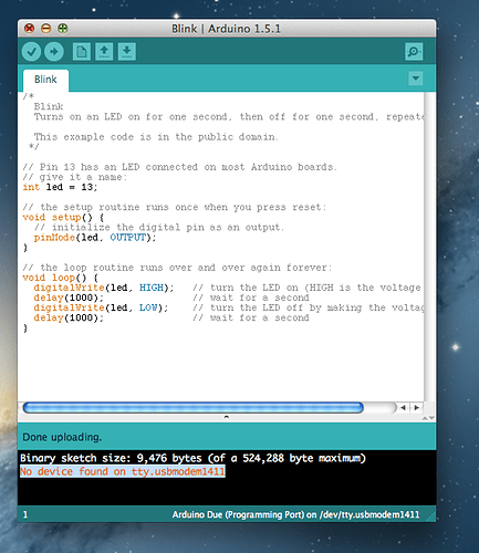 Error for downloading sketch - Due - Arduino Forum