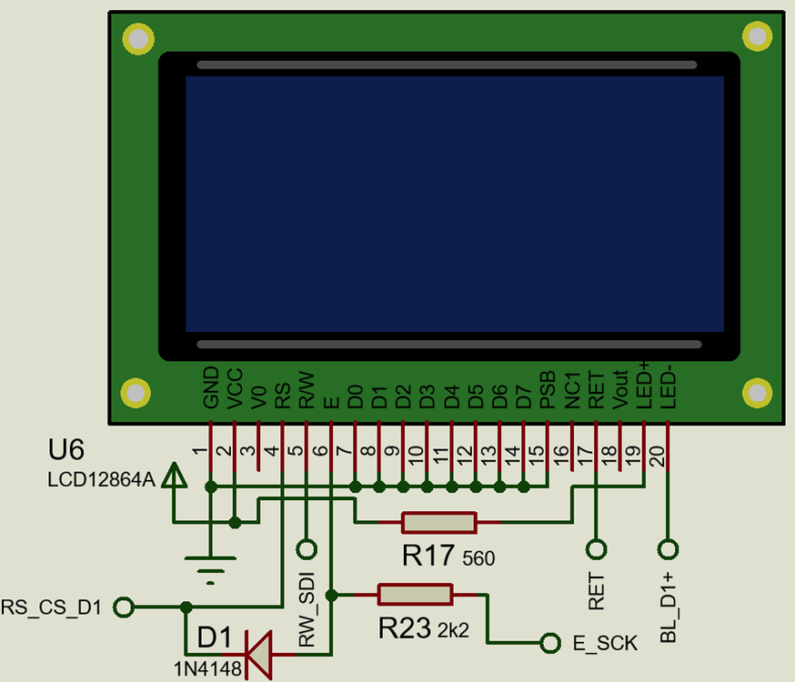 ST7920 LCD (128x64) - CAN Shield Causing Noise - Displays - Arduino Forum