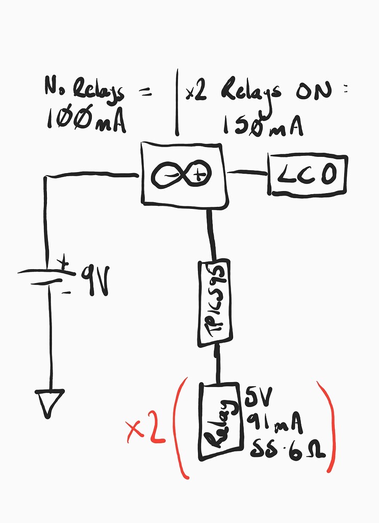 Battery Drain - Relay x 2 - SOLVED. - General Electronics - Arduino Forum