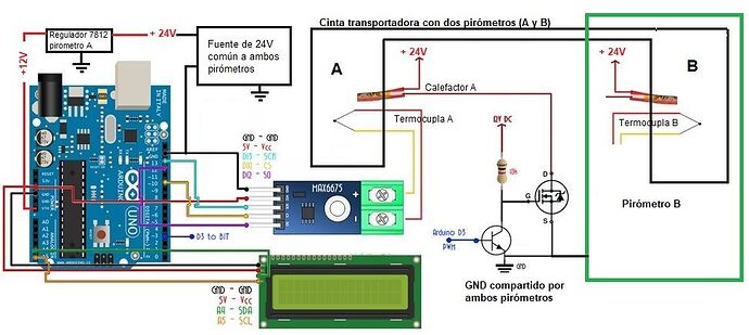 Uso de dos pirómetros con MAX6675 - Hardware - Arduino Forum