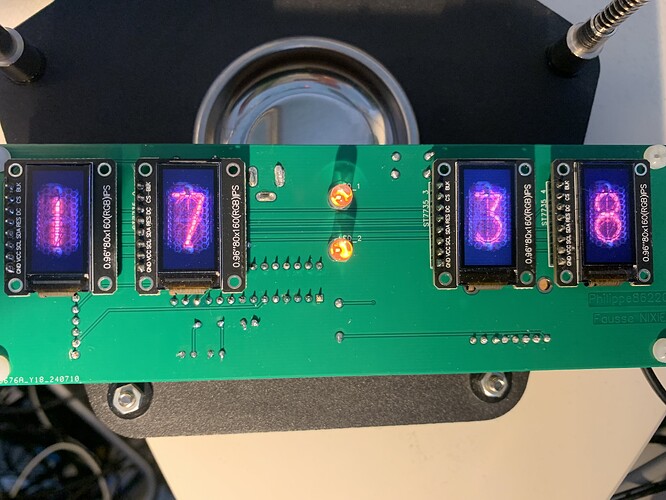 Horloge imitation chiffres NIXIE - Le bar - Arduino Forum