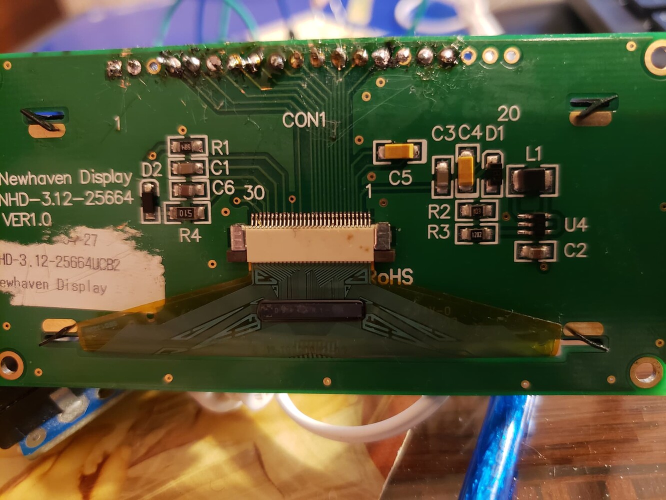 OLED display NHD-3.12-25664 not working blank - Displays - Arduino Forum