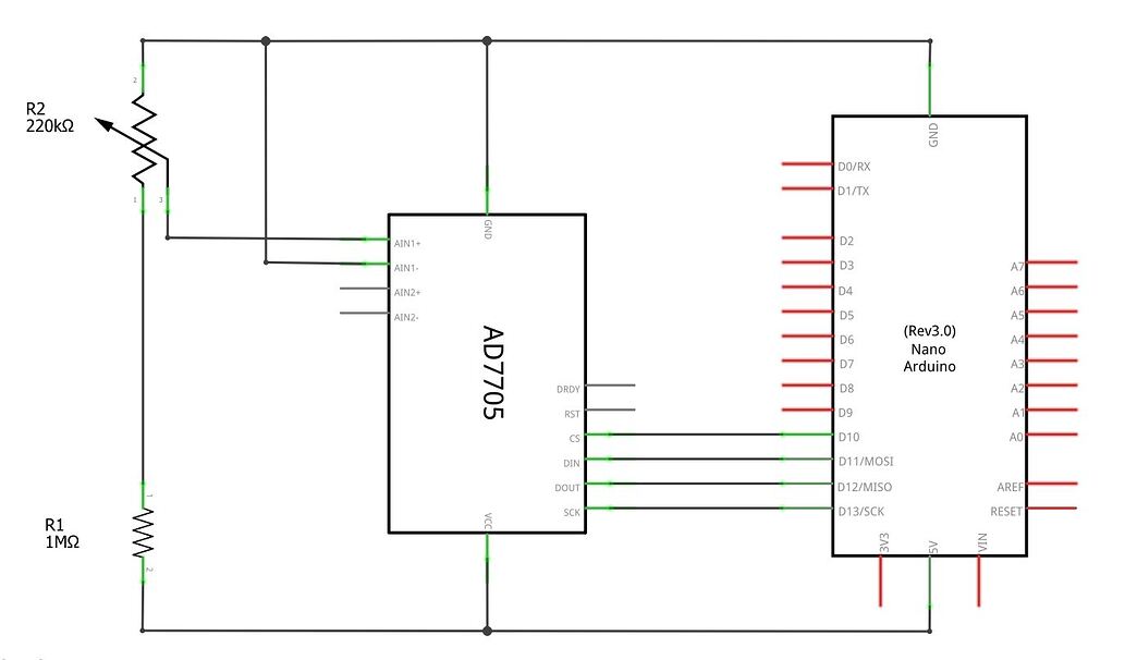 AD7705 with Kerry D. Wong library - General Electronics - Arduino Forum