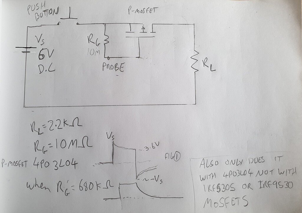 MOSFET negative voltage spike on Gate Pin when switching off? - General Electronics - Arduino Forum
