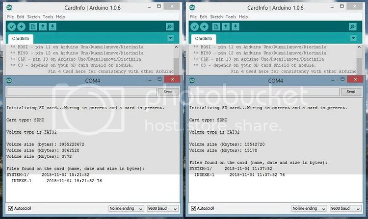 SD Card Info Returns wrong size - Storage - Arduino Forum