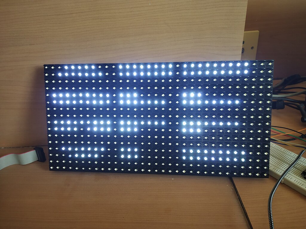 P10 32x16 skipping rows when displaying data, on esp8266 - LEDs and Multiplexing - Arduino Forum