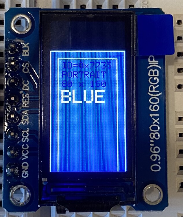 Cropped 80x160 display (ST7735S, TFT_ESPI) - Displays - Arduino Forum
