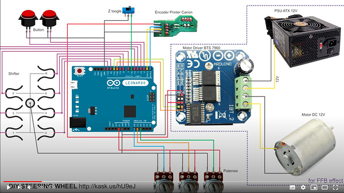 DIY Steering Wheel problem with L298N - General Guidance - Arduino Forum