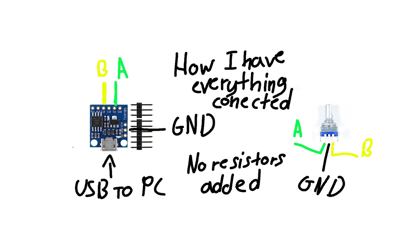 Issue with Attiny85 and Potentiometer Encoder for Joystick Control - Programming - Arduino Forum