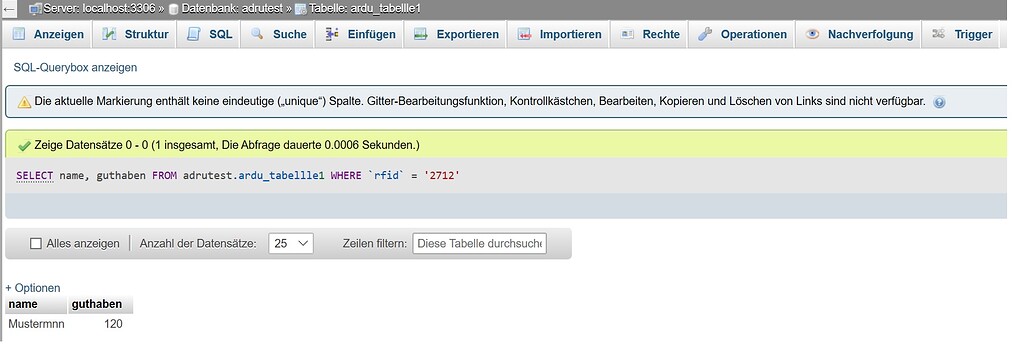 NODEMCU - SQL-Database - Programming - Arduino Forum