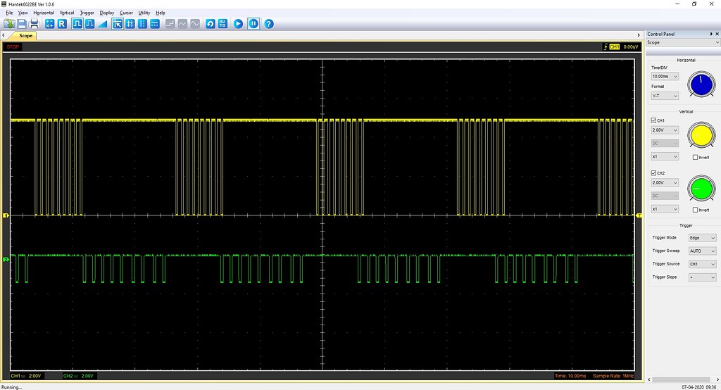 Problem to read generated PPM pulses for radio control JR PROPO ...