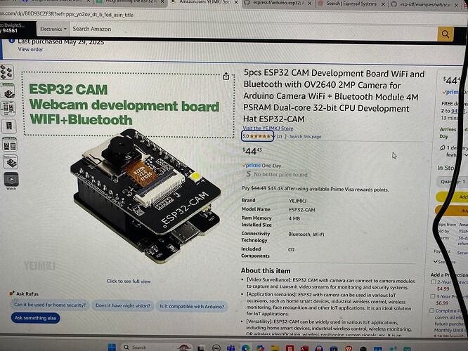 Not sure what board and library to use in Arduino for ESP32S/ESP32-CAM board - 3rd Party Boards ...